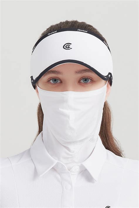 Uv차단 냉감 메쉬안감 여성 골프마스크 화이트cleveland Golf