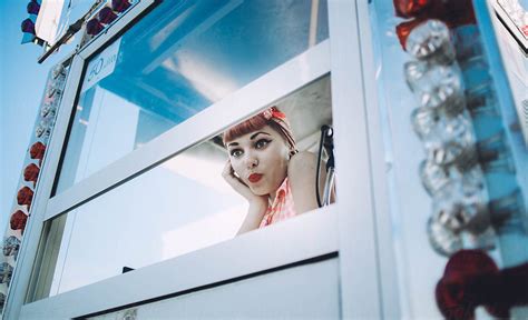 Pin Up Girl In Fun Park By Stocksy Contributor Koki Jovanovic Stocksy