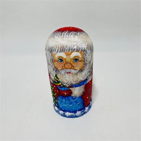 Santa Nesting Dolls Etsy