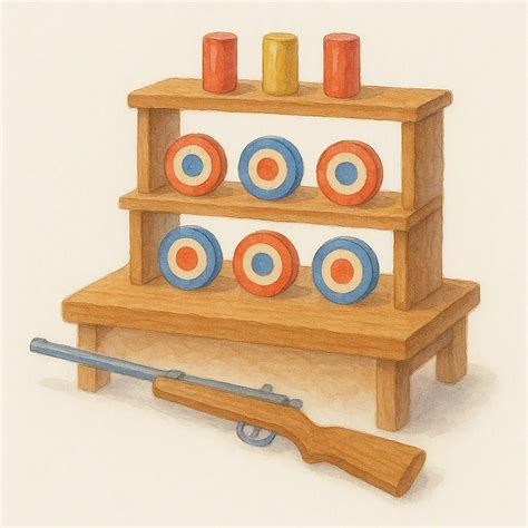 シンプルな射的｜ai百科「シンテリ」で調べる語句・イラスト