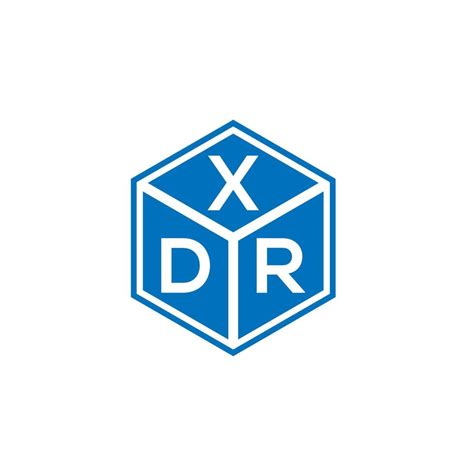 Xdr Letter Logo Design On White Background Xdr Creative Initials