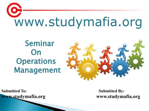 Operations Management Ppt Pptx