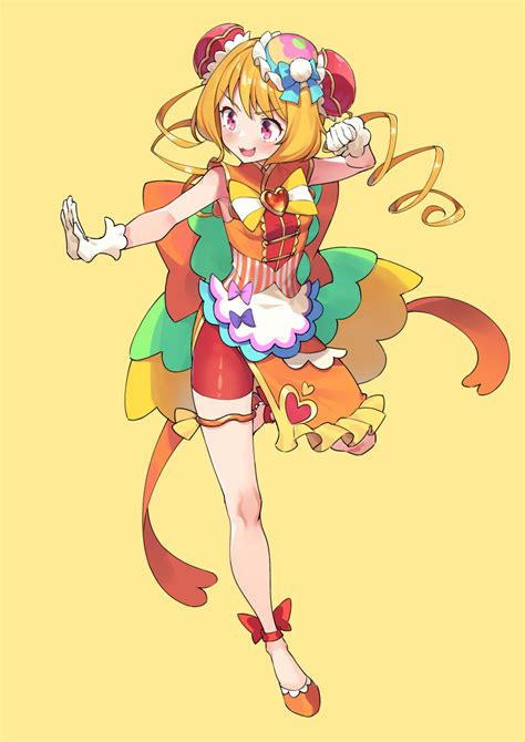 Safebooru 1girl Absurdres Bike Shorts Blonde Hair Cure Yum Yum