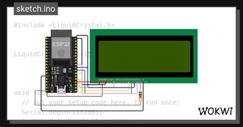 Proyecto En Wokwi Con Pantalla Lcd Y Esp Wokwi Esp32 Stm32 Arduino