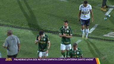 Globo Esporte Ribeirão Preto Franca Palmeiras sofre gol no fim e