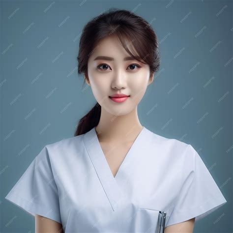 Premium Photo Young Beautiful Asian Nurse Pretty Attractive Looks