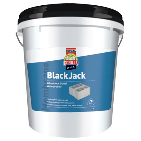 Gorilla BlackJack Bituminous Liquid Waterproofer 4Lt Trade Products