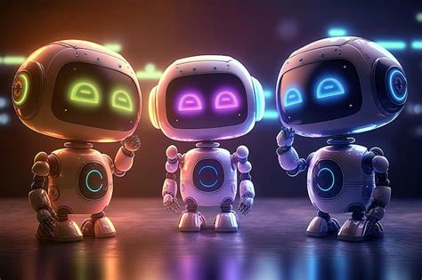 Premium Photo Robotic Group Discussion Powered By Ai Technology