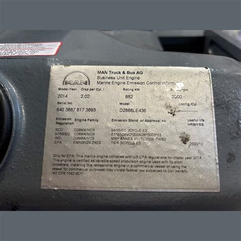 Man V8 Marine Diesel Engine