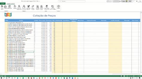 Planilha De Cotação De Preços Excel Grátis