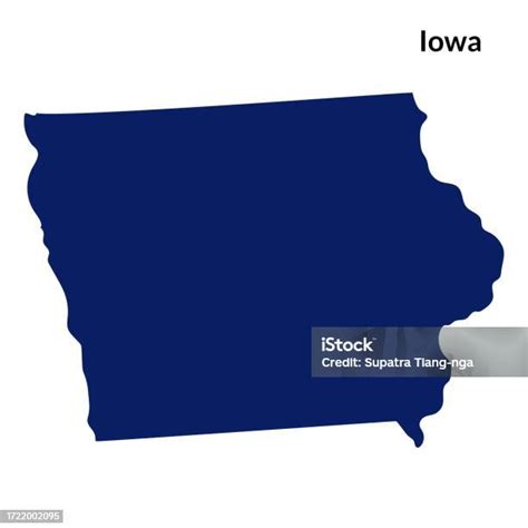 Map Of Iowa Iowa Map Usa Map Stock Illustration Download Image Now