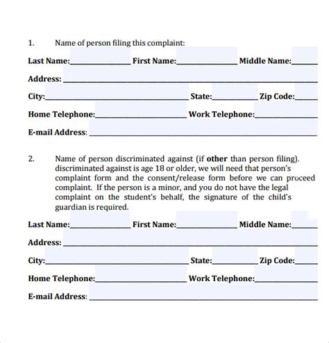 Legal Complaint Form Civil Court Template Civil Form 2026