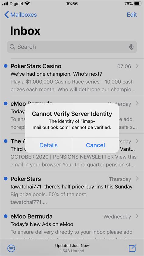 ipad cannot verify server identity error apple community