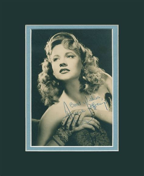 Anne Jeffreys Autographed Photo
