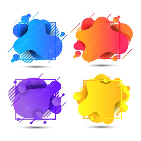 Gradient Abstract Fluid Vector Design Images Modern Abstract Liquid Shape Fluid Elements