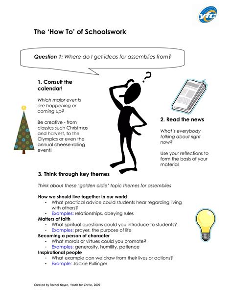 Yfc Ideas For Assemblies Doc