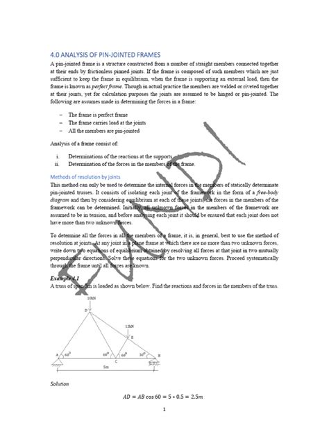 Truss Analysis Pdf