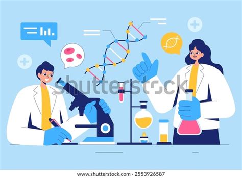 Biomarkers Vector Illustration Featuring Biomarker Dna Stock Vector