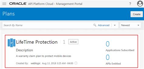 Oracle API Platform Cloud Service Implementing A Plan