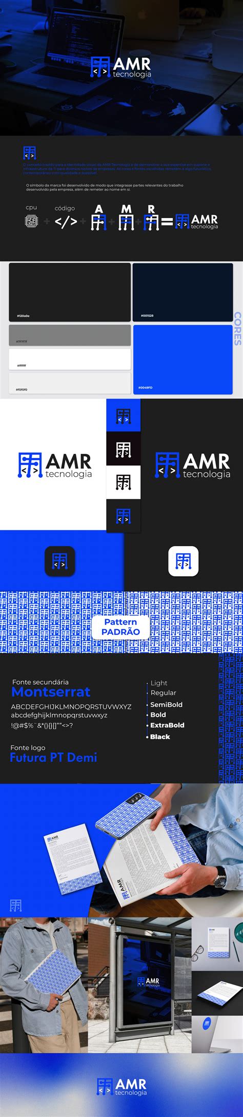 Identidade Visual Tecnologia Behance