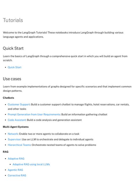 Langgraph Tutorials Pdf Computer Programming Cognitive Science