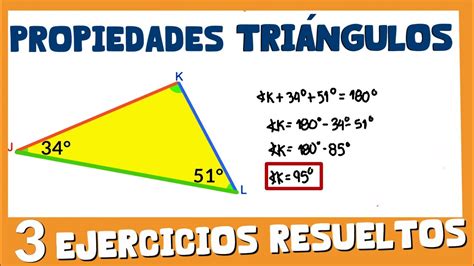 Propiedades de los triángulos ejercicios resueltos YouTube