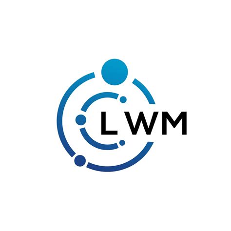 LWM Letter Technology Logo Design On White Background LWM Creative Initials Letter IT Logo