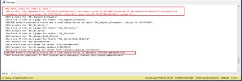 Sql Server Filestream Database Corruption And Remediation