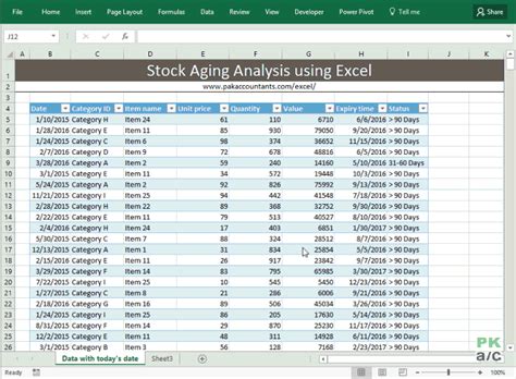 Stock Ageing Analysis Reports Using Excel How To Kingexcelinfo
