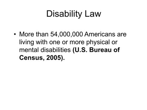 Disability Law
