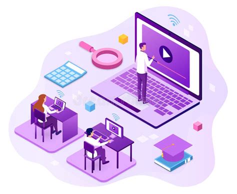 Teaching Computers Stock Vector Illustration Of School 44455787