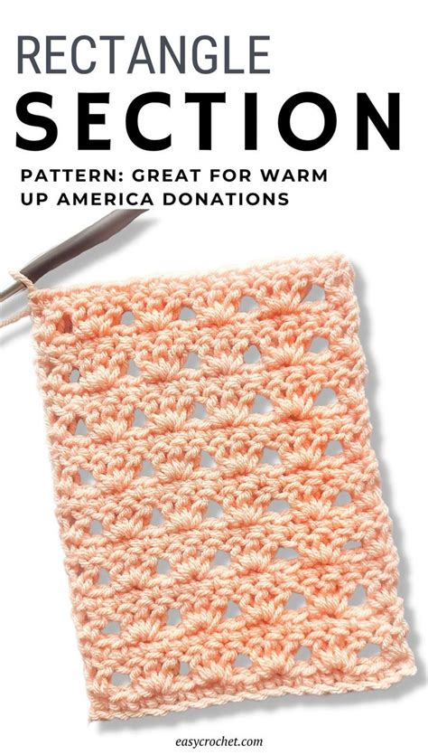Warm Up America Alissa Crochet Rectangle Pattern 3