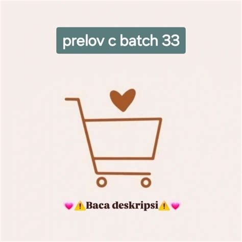 Jual Preloved By C Batch 33 Baca Deskripsi Sebelum Co Yaaaa