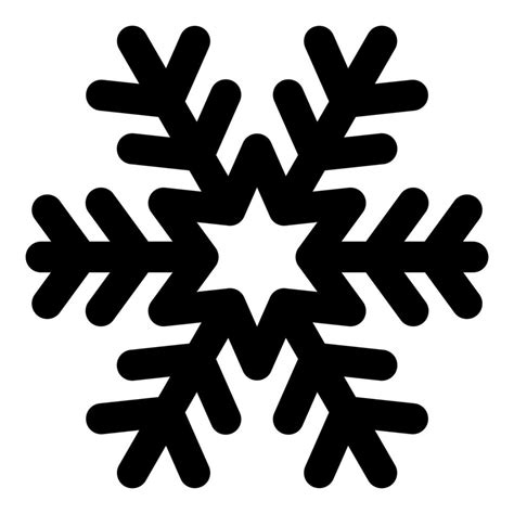 Copo De Nieve Vector Navidad Icono Logo Nieve Estilo De Esquema