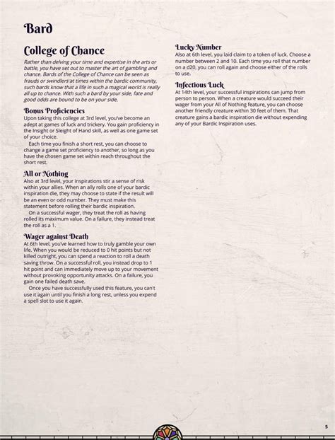 Royal Brews Subclasses First Batch Of Subclasses For Each Official Class Spellcasting