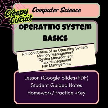 Operating System Basics Lesson Guided Notes And Practice No Prep
