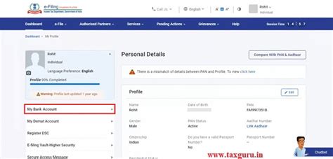 All About Pre Validate Bank Account On Income Tax Website