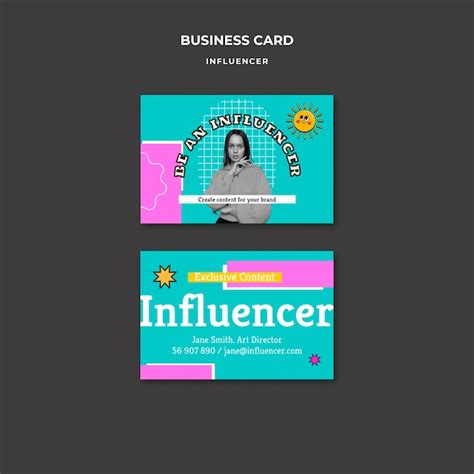 Influencer Card Psd High Quality Free Psd Templates For Download Freepik