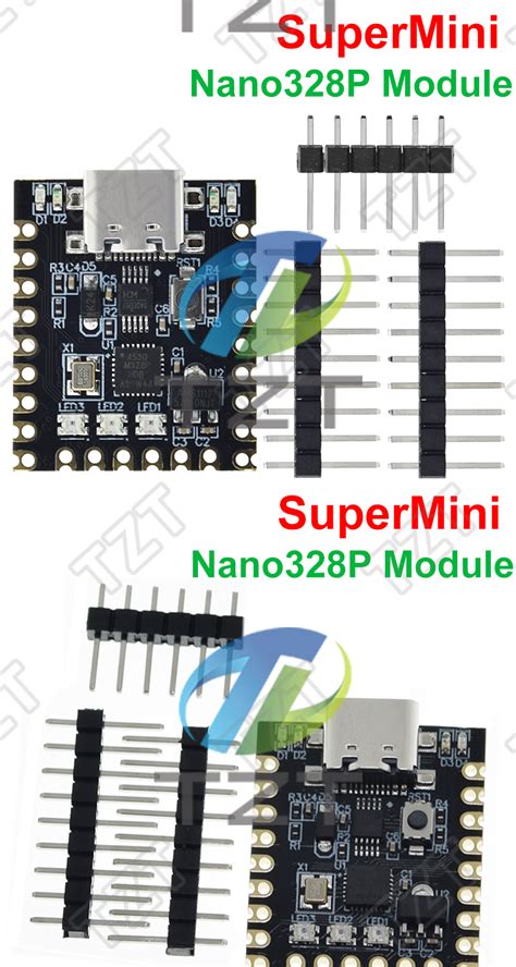 Tzt Nano V30 Nano Supermini Type C Development Board Atmega328p Chip