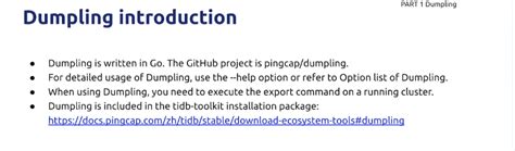 361 Data Migration Tools Introduction （tidb 数据迁移工具介绍）2班mark Tidb 的问答社区