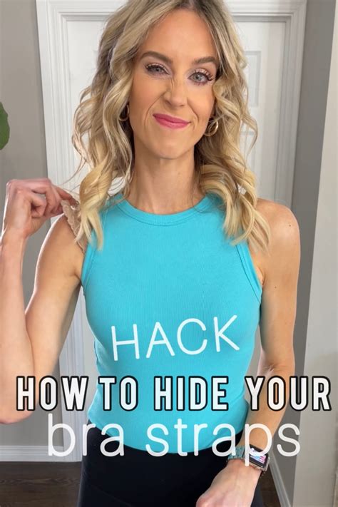 Bra Hack How To Hide Your Bra Straps On A Racerback Top Straight A Style