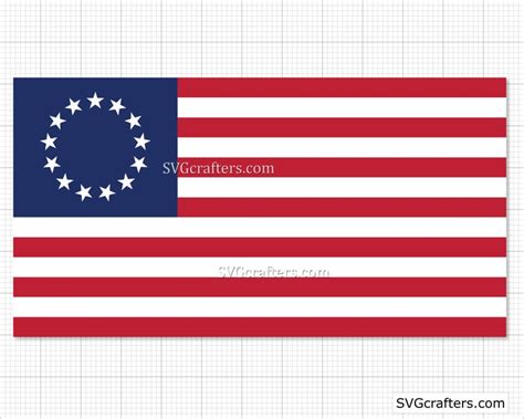 Betsy Ross Svg 1776 Svg American Flag Svg 4th July Svg Etsy