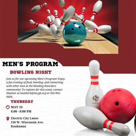 Mens Program Bowling Night Hemophilia Outreach Center