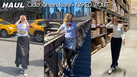ОБЗОР ПОКУПОК Shein Cider Kolly NAKED WOLFE YouTube