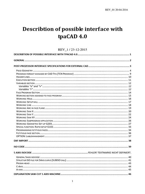 Format4 Tpacad 4 0 Code Definition Rev2 14 12 2016 Pdf Cartesian Coordinate System Angle