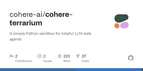 GitHub Cohere Ai Cohere Terrarium A Simple Python Sandbox For