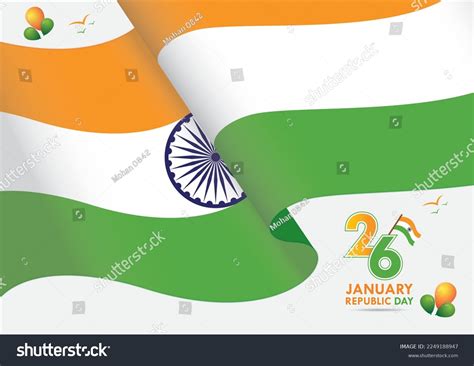 26 Happy Republic Day Indian Flag Stock Vector Royalty Free