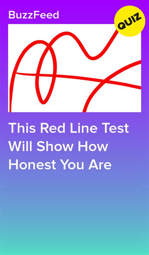 This Red Line Test Will Show How Honest You Are