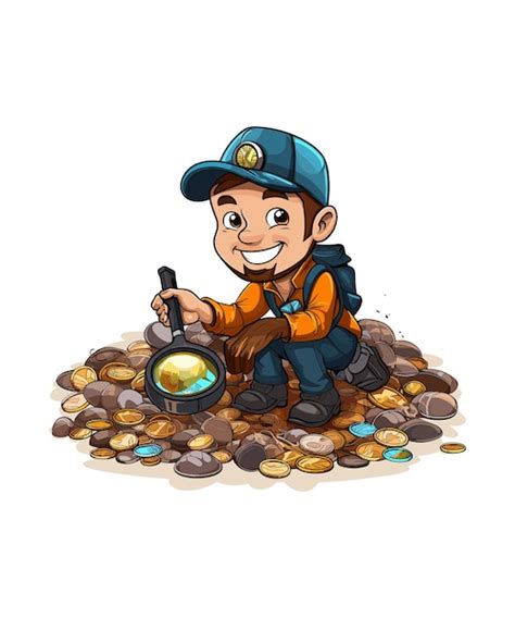 Premium Vector Metal Detecting Illustration