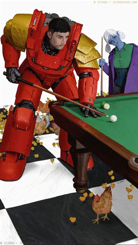 Zezhou Chen Pawn Rimworld Rimworld Highres 1boy 1girl Armor